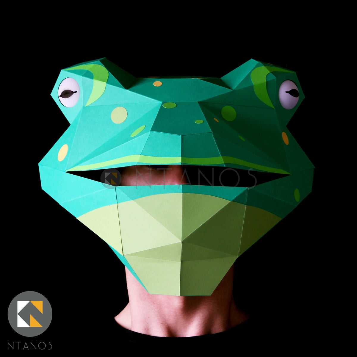 Frog 3D Paper Mask | Papercraft Animal Masks By Ntanos - Made By You