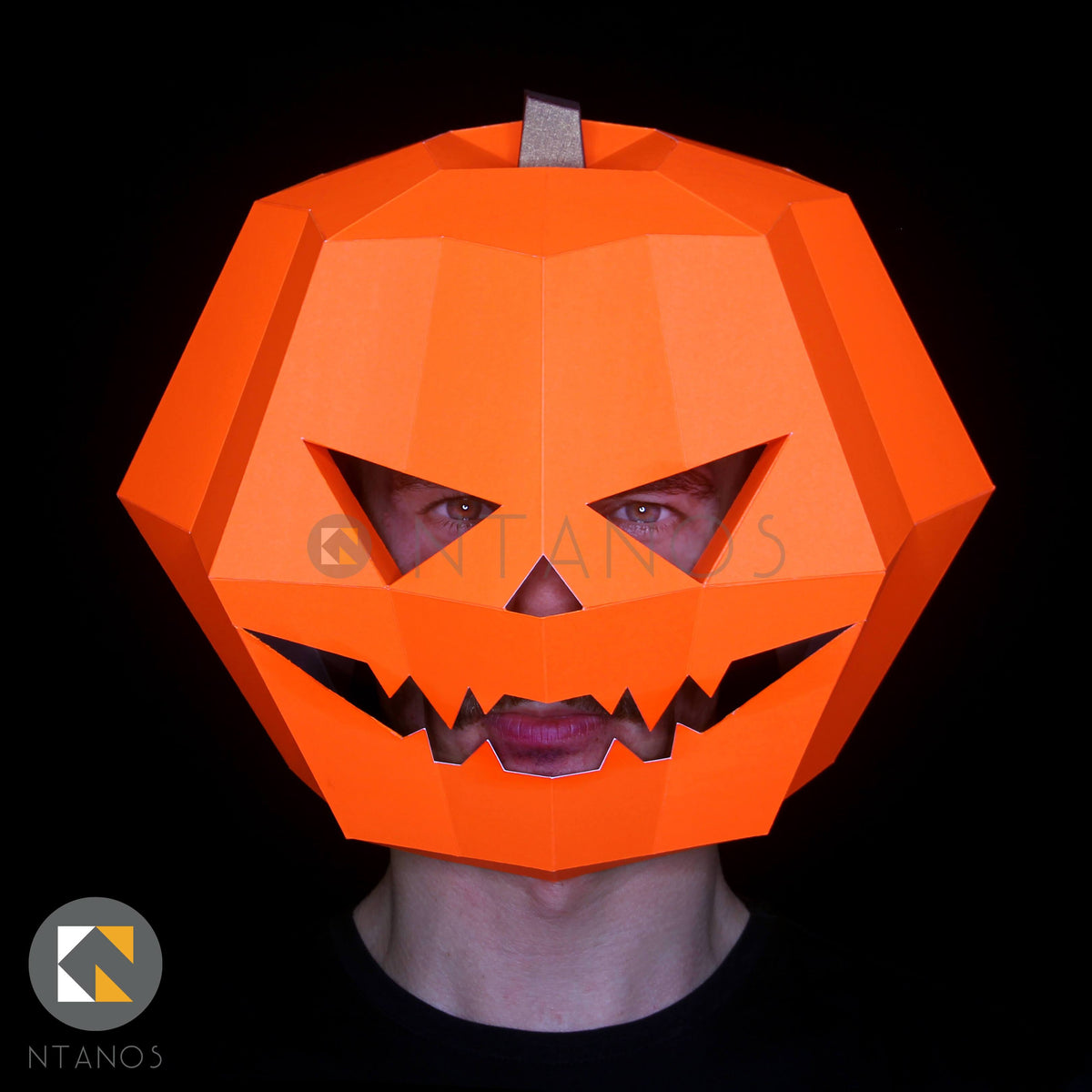 Halloween Pumpkin King Mask | Designed By Ntanos | Template Download
