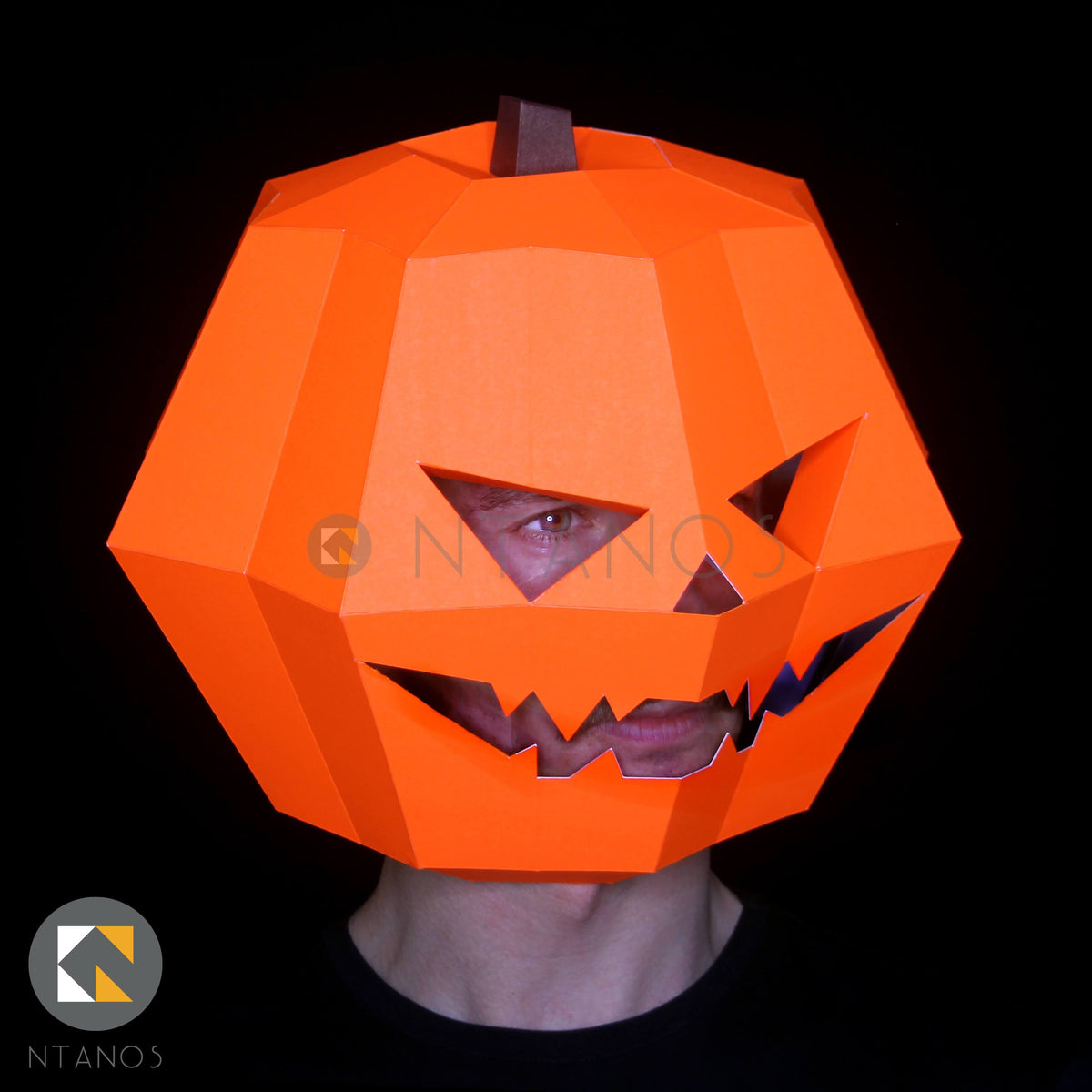 Halloween Pumpkin King Mask | Designed By Ntanos | Template Download