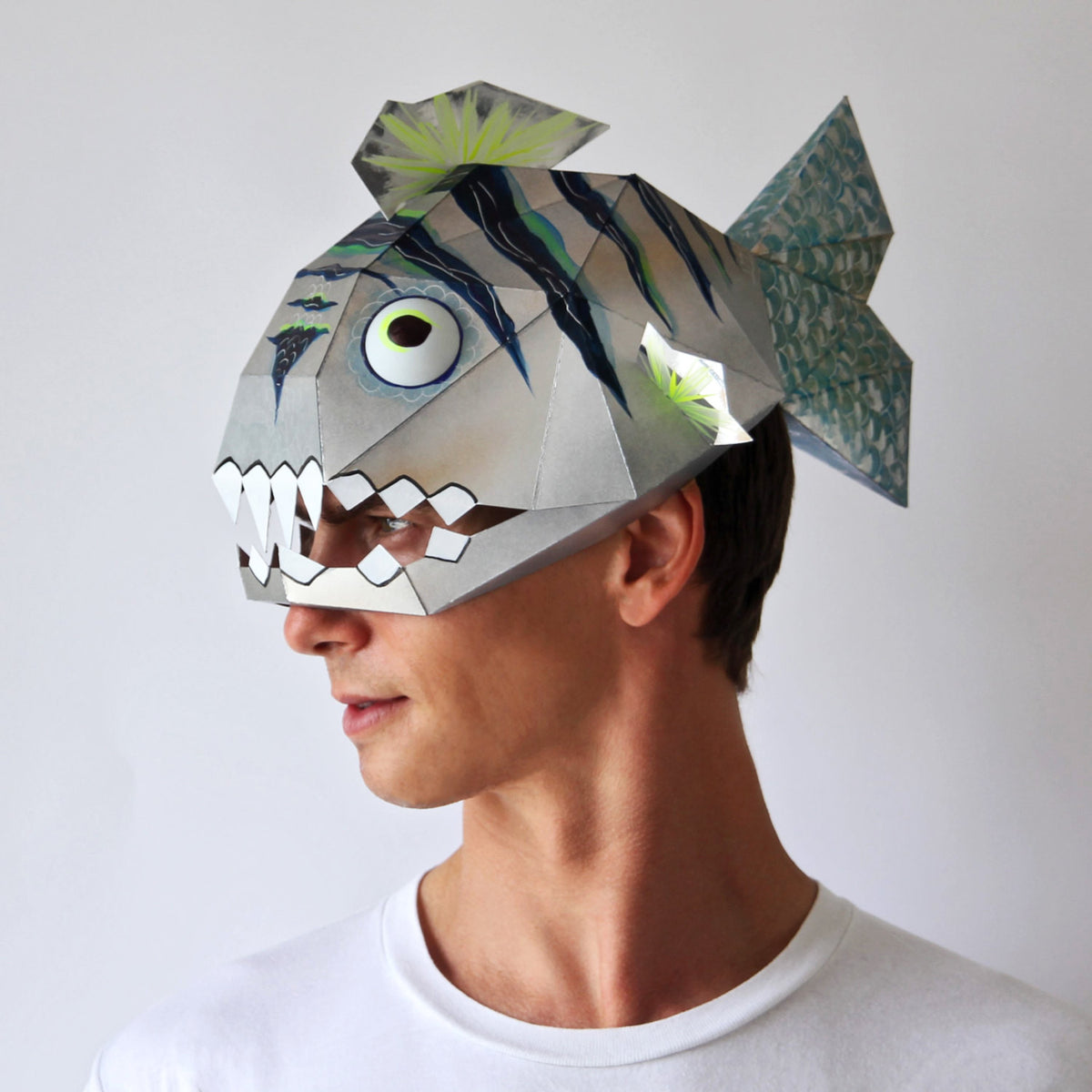 Fish Mask | Papercraft Masks Templates Designed By Ntanos