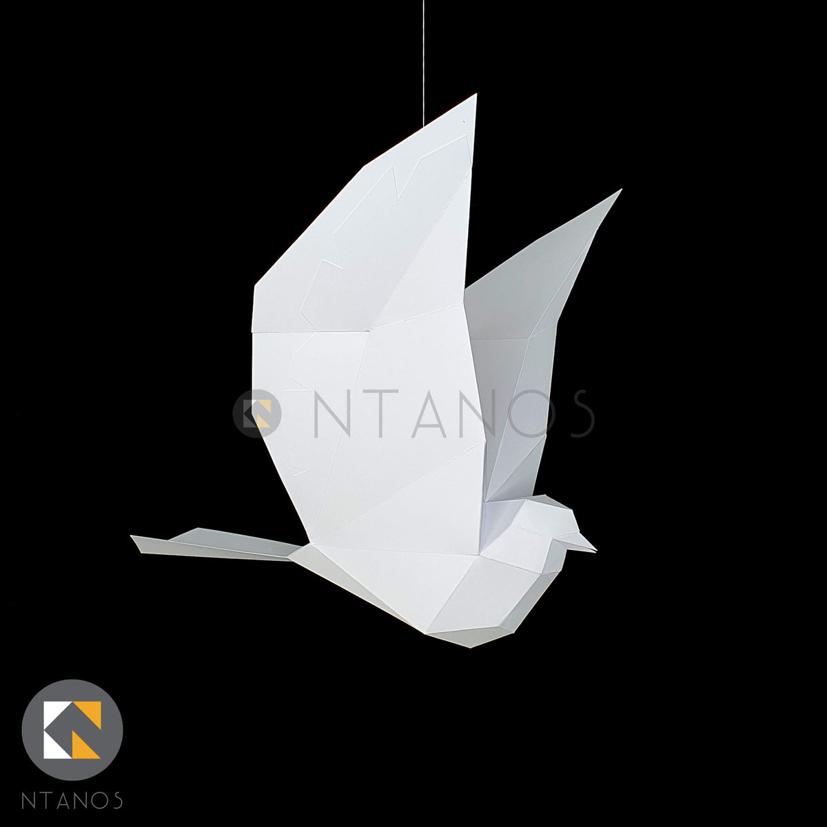 Bird Flying | 3D Bird Papercraft Template By Ntanos | Instant Download