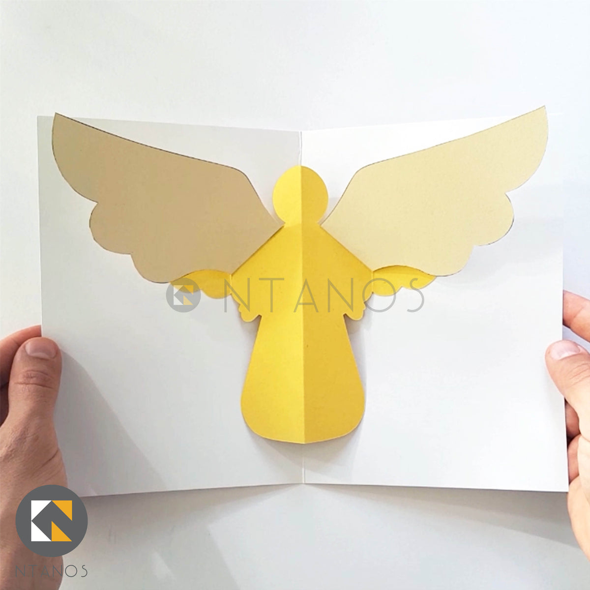 DIY Christmas Angel Pop-up Card – Ntanos