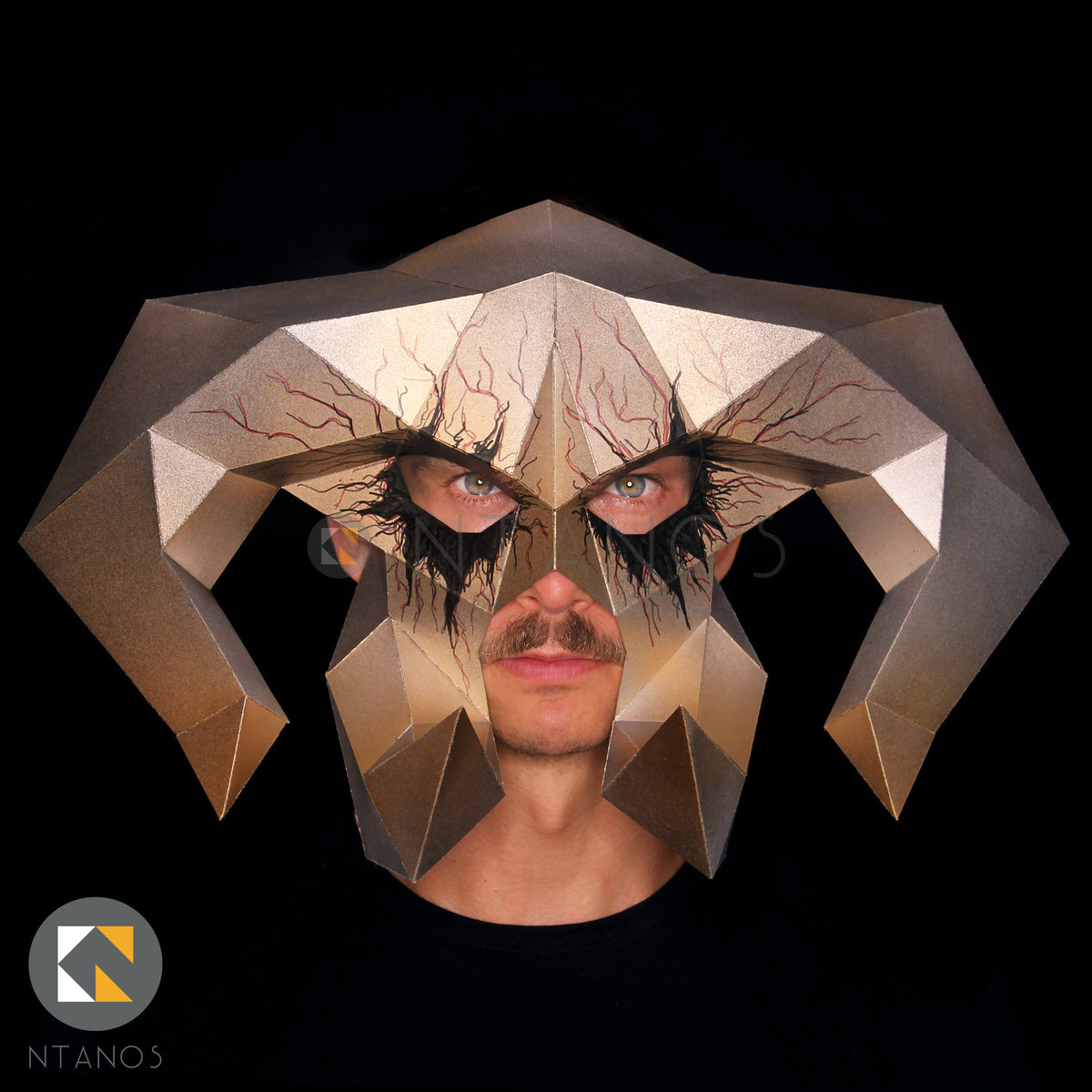 Goliath Demon Mask | Papercraft Masks Templates By Ntanos | Instant ...