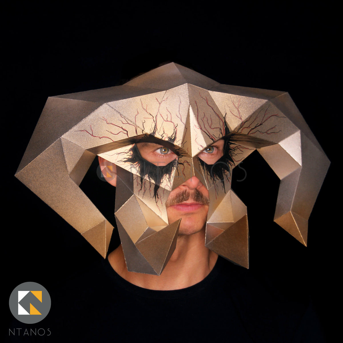 Goliath Demon Mask | Papercraft Masks Templates By Ntanos | Instant ...