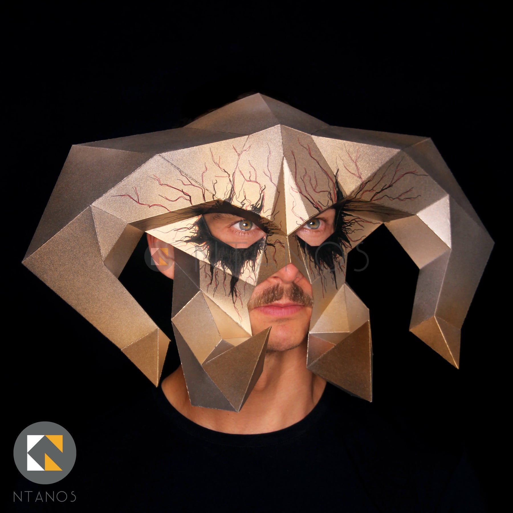 Goliath Demon Mask | Papercraft Masks Templates By Ntanos | Instant ...