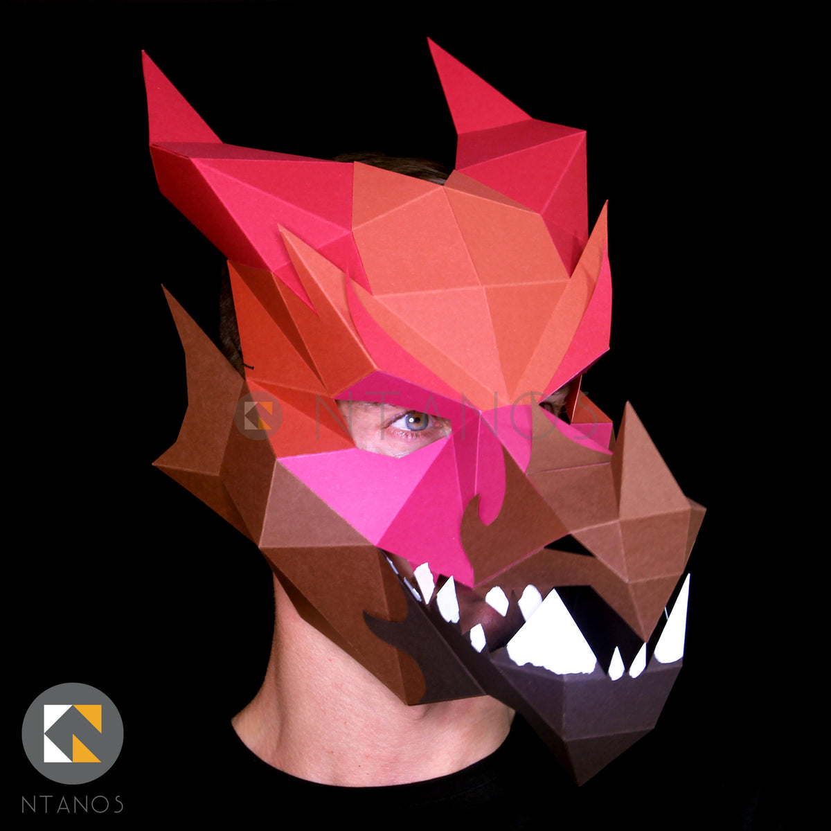 Dragon Paper Mask | Papercraft Masks By Ntanos - Made By You