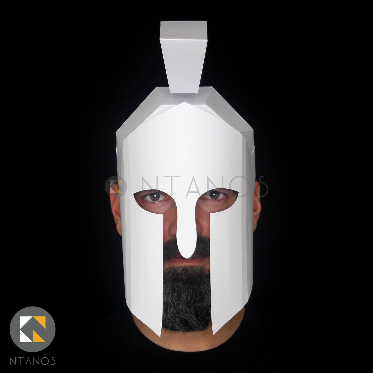 Ancient Greek Spartan Helmet | Papercraft Template by Ntanos