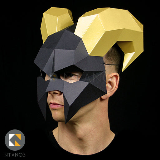 Demon Paper Mask | Halloween Papercraft Masks By Ntanos | Made By You