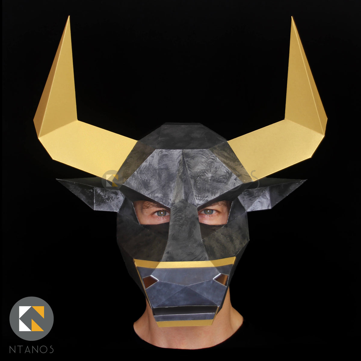 Minotaur Papercraft Mask | Designed By Ntanos | PDF Download Template