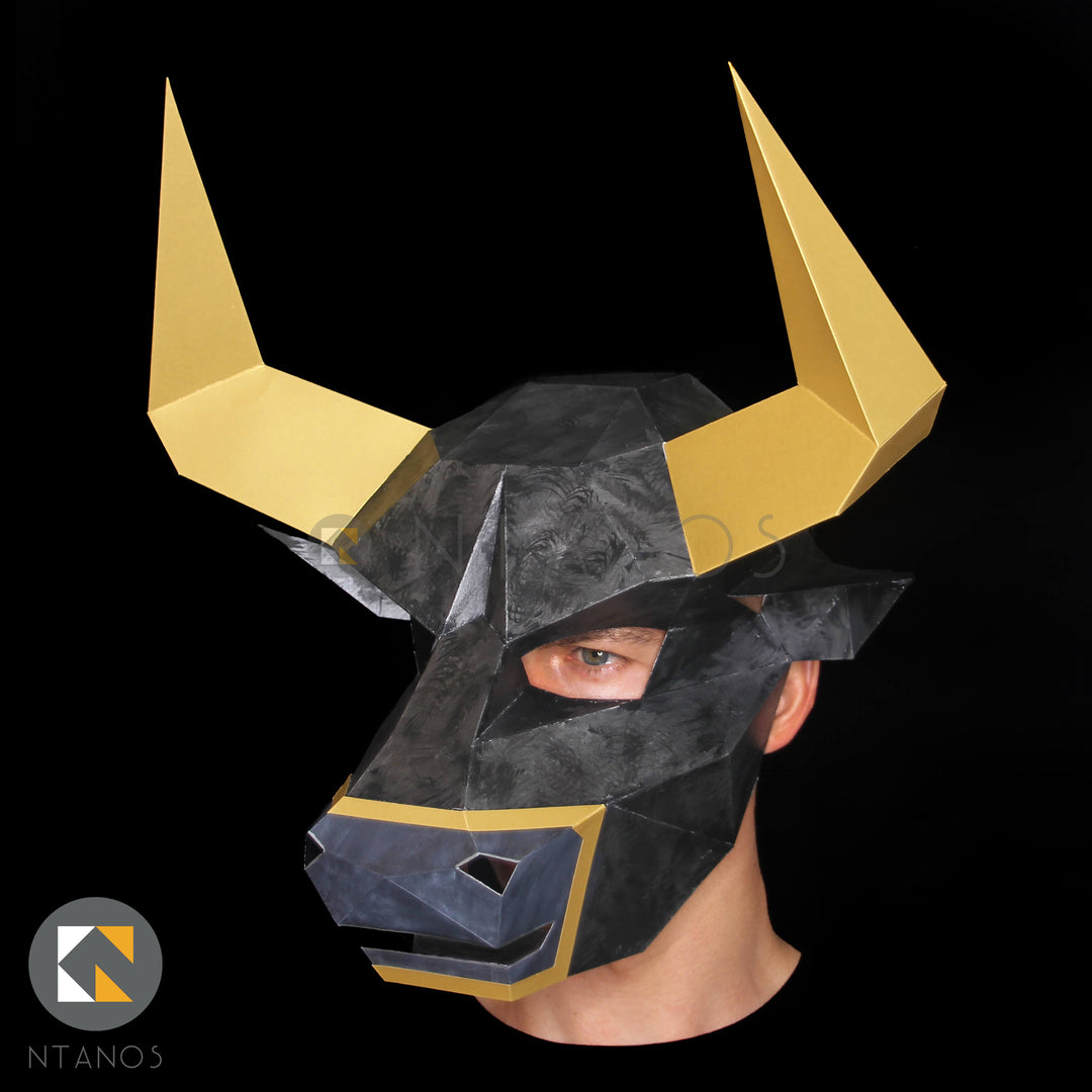 minotaur mask template