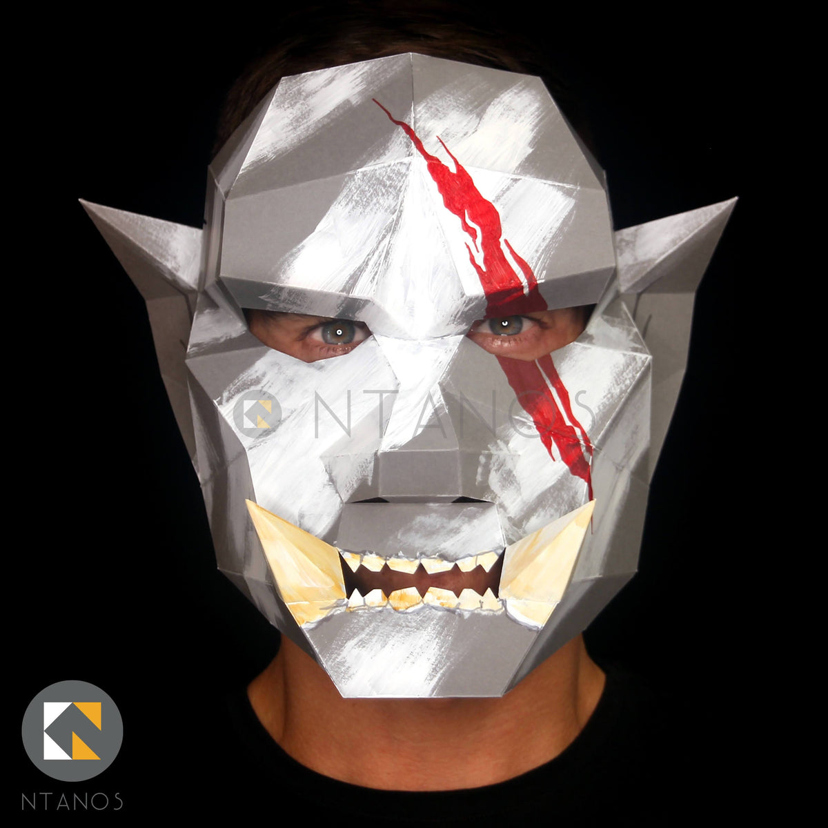 Orc Paper Mask | Papercraft Masks Templates By Ntanos
