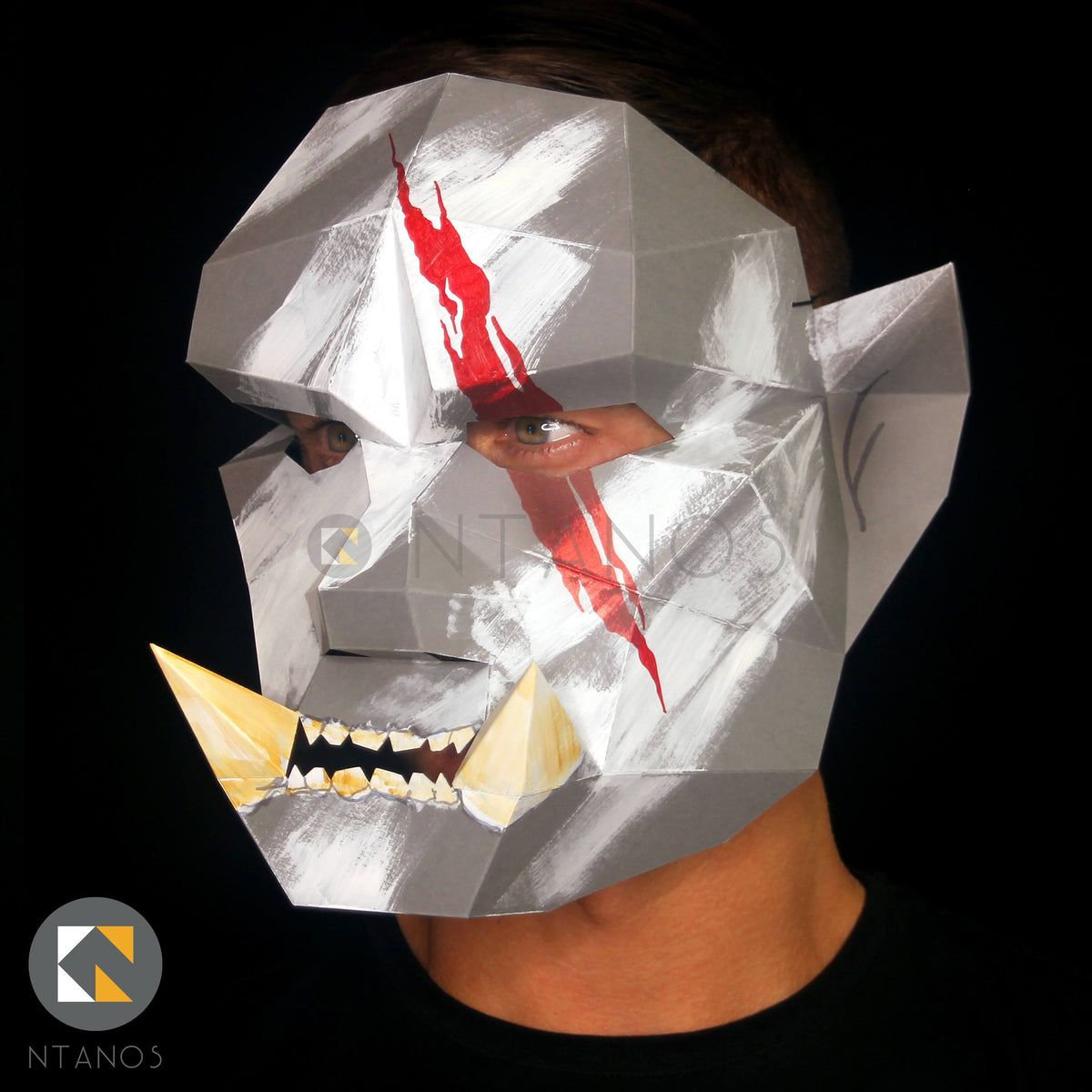 Orc Paper Mask | Papercraft Masks Templates By Ntanos