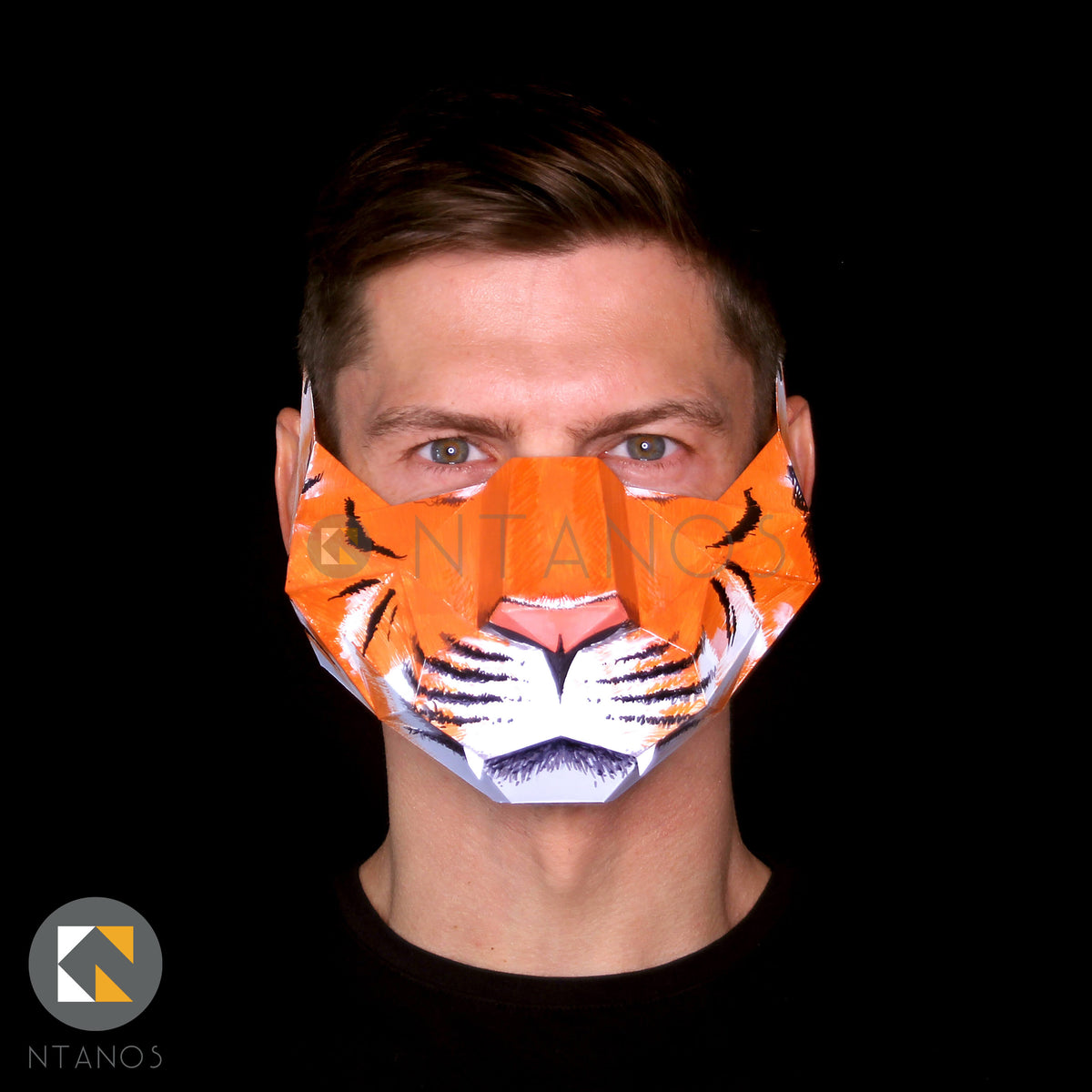 Tiger Half Mask | Papercraft Mask Templates By Ntanos
