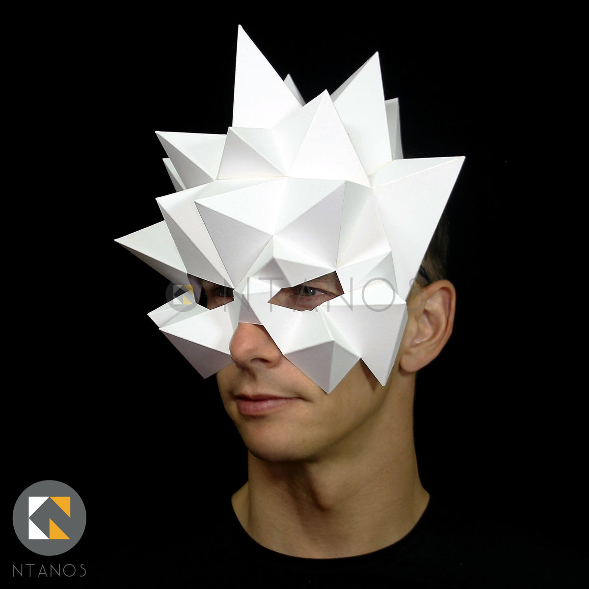 Low-poly Papercraft Mask Templates | Designed By Ntanos