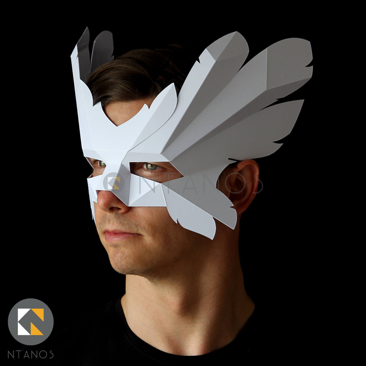 Icarus Paper Mask | Papercraft Mask Templates By Ntanos