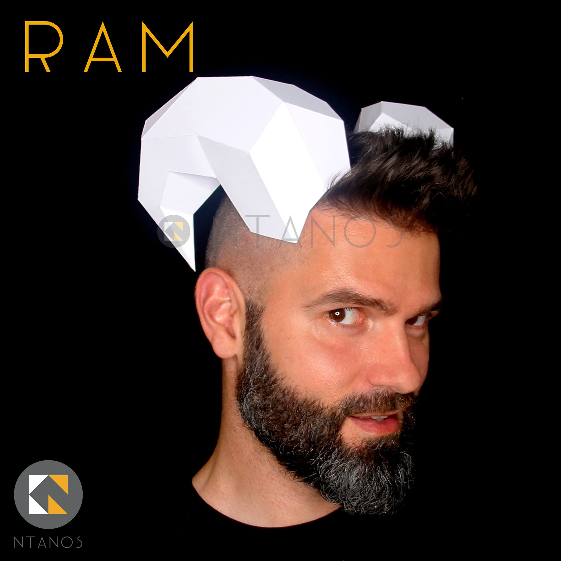 Paper Devil Horns | Halloween Papercraft Templates By Ntanos