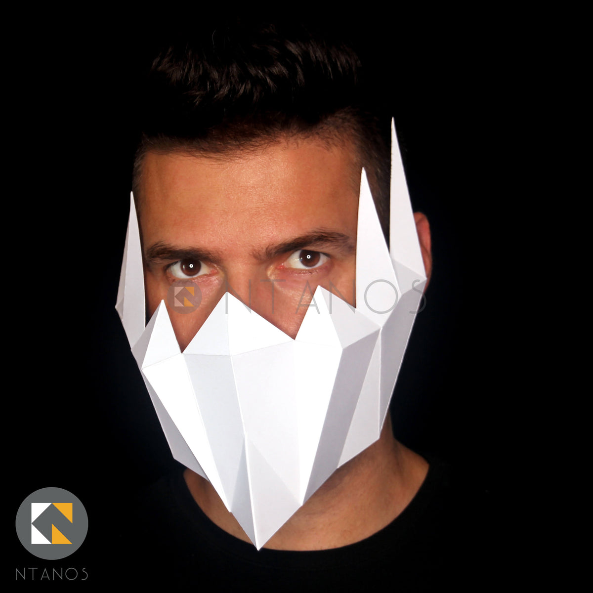 Spiky Muzzle Mask | Halloween Paper Masks By Ntanos | Make it yourself