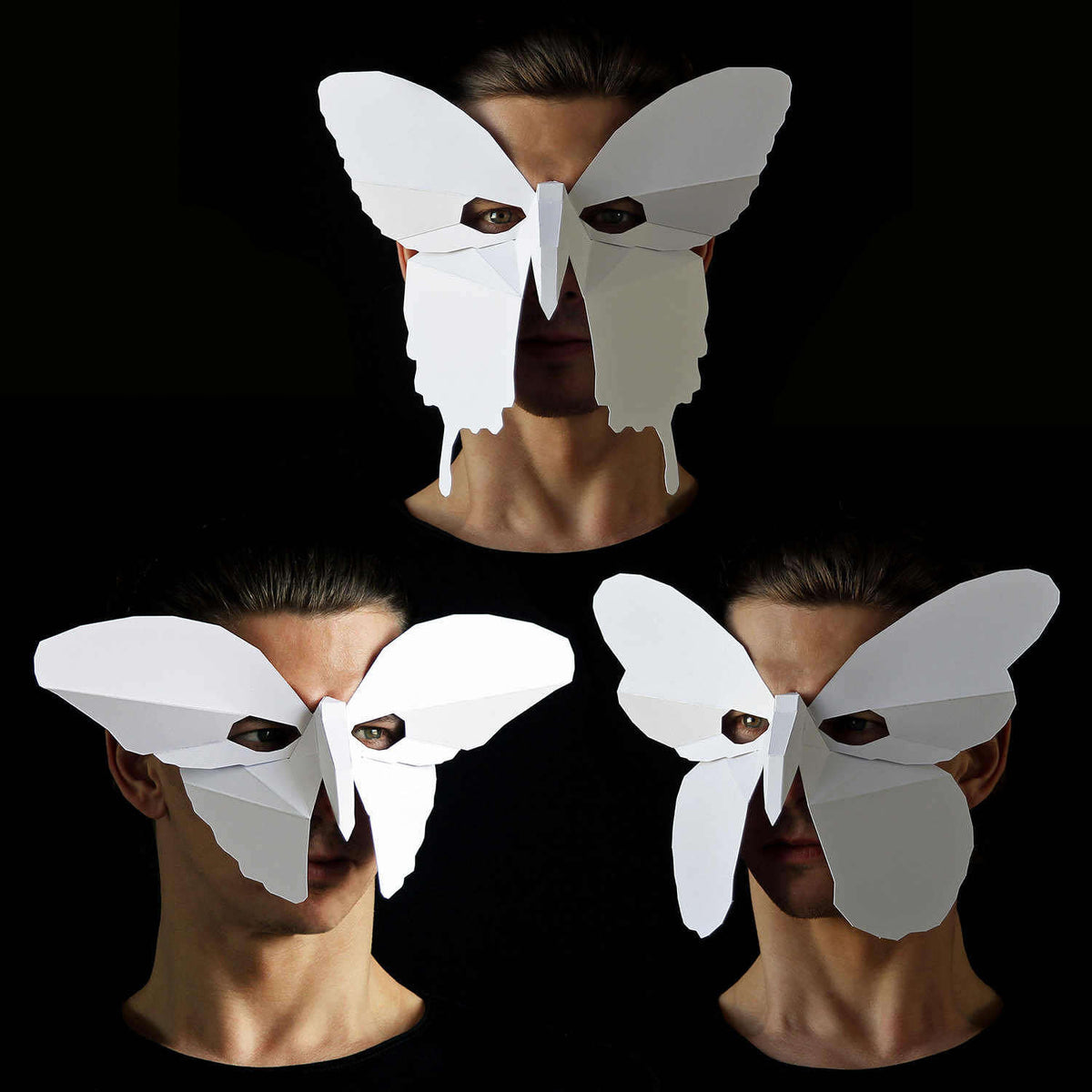 Paper Butterfly Mask | Papercraft Templates Designed By Ntanos