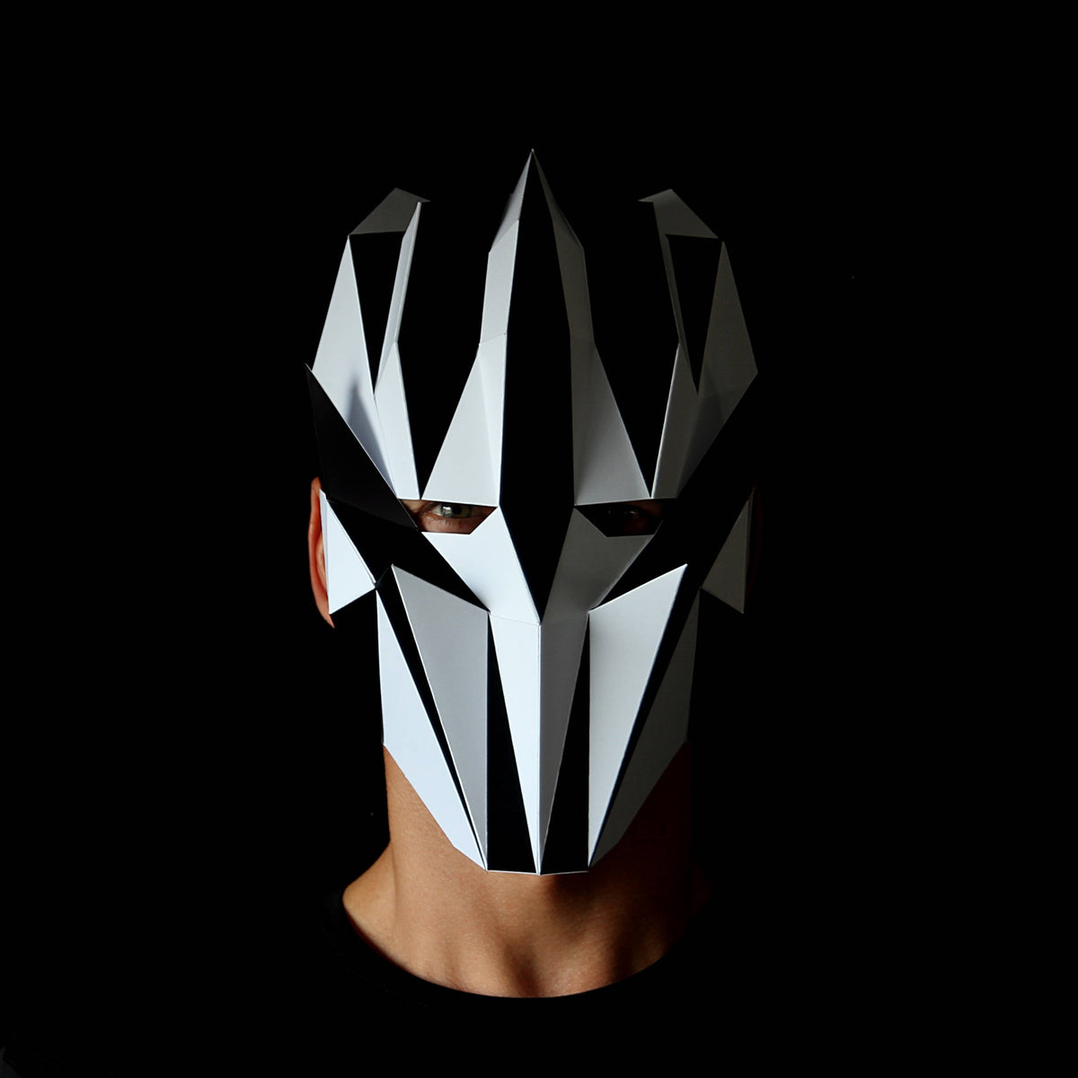 Club Kid Papercraft Mask | Low poly Paper Templates by Ntanos